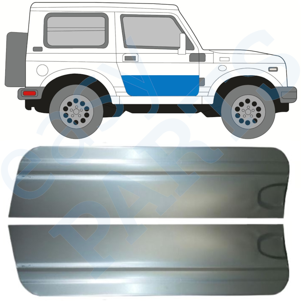 Suzuki Samurai 1981-2004 Dveře Opravný Panel / Nastavit